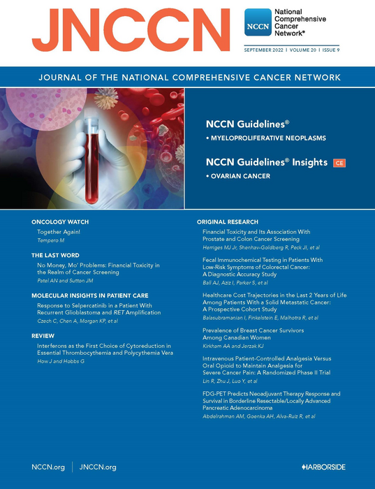 JNCCN Cover, September 2022 [IMAGE] | EurekAlert! Science News Releases