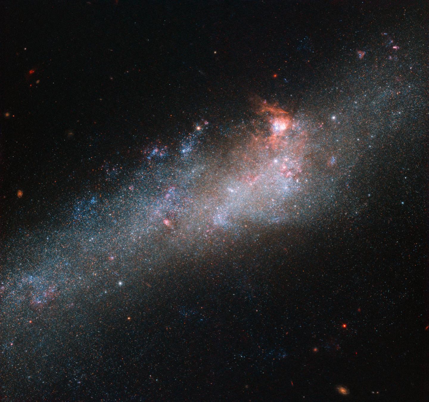 Hubble's Hockey Stick Galaxy [IMAGE] | EurekAlert! Science News Releases