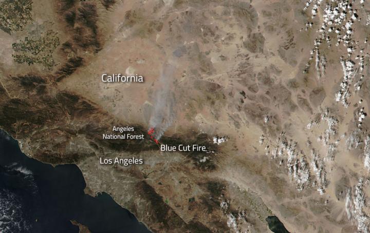 Blue Cut Fire in California spreads quickly | EurekAlert!