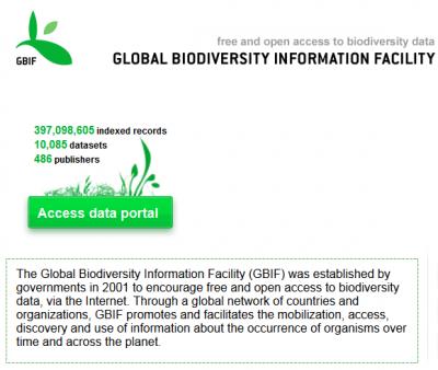 GBIF Data Portal [IMAGE] | EurekAlert! Science News Releases