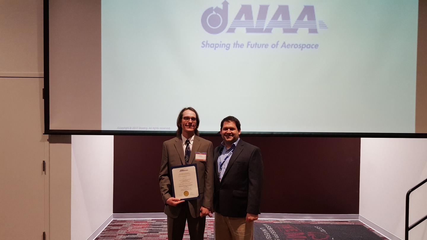 AIAA Zarem Award Winner and Me [IMAGE] | EurekAlert! Science News Releases