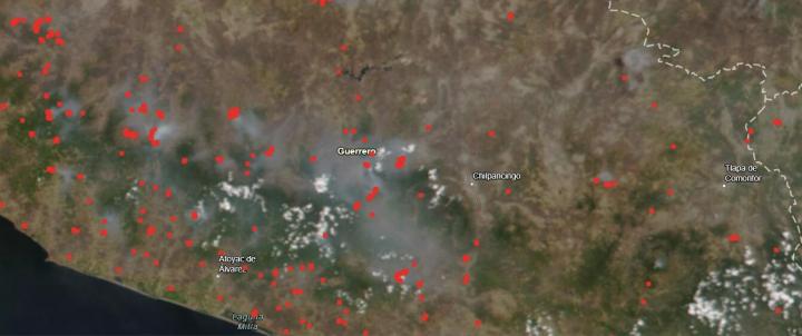 Fires Near Guerrero, Mexico St [IMAGE] | EurekAlert! Science News Releases