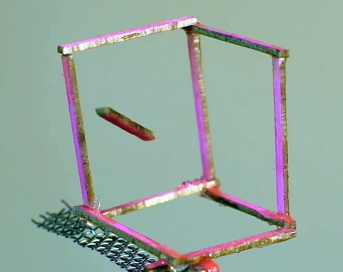 Creating a cube using 12 segme [IMAGE] | EurekAlert! Science News Releases