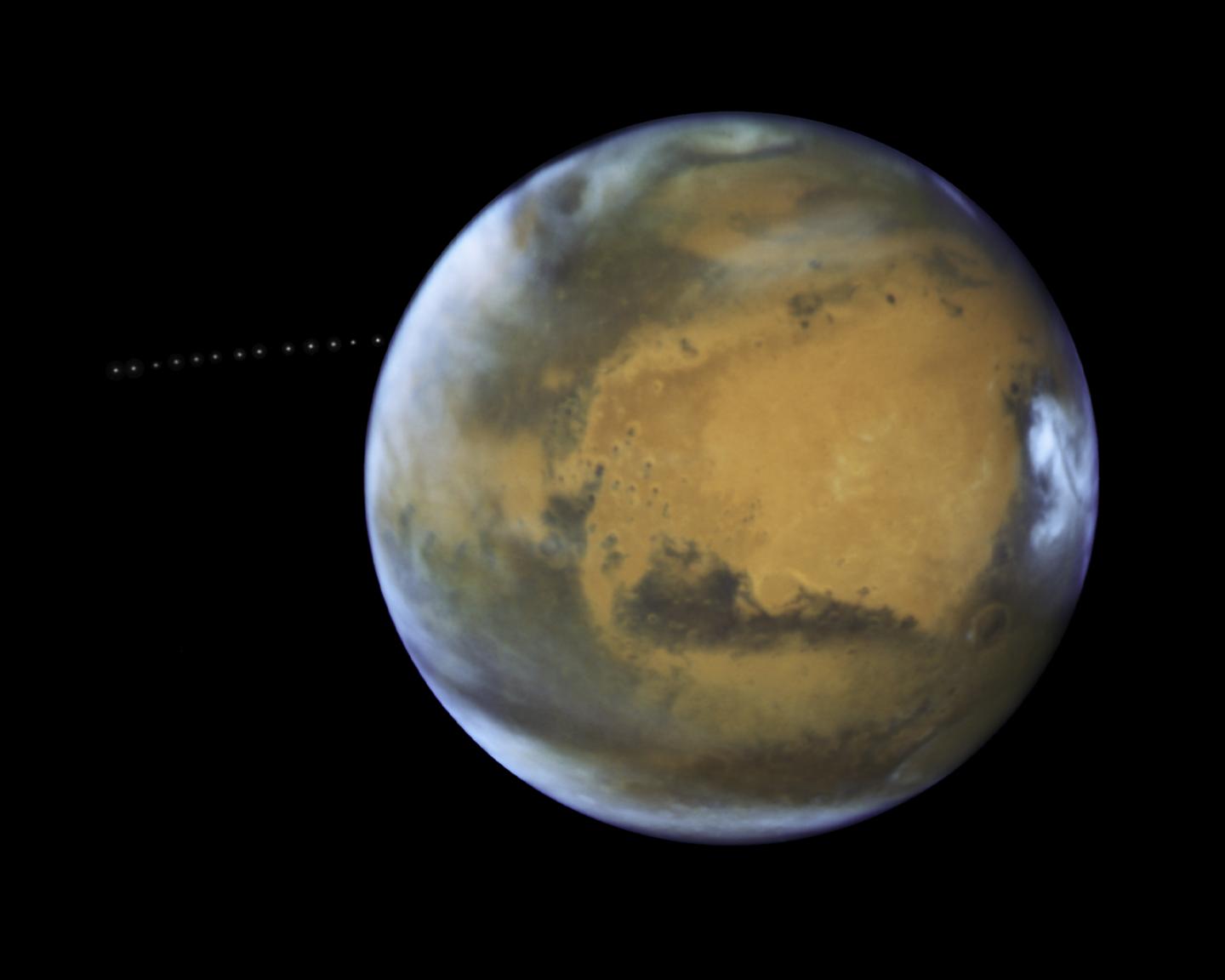 Mars and Phobos [IMAGE] | EurekAlert! Science News Releases