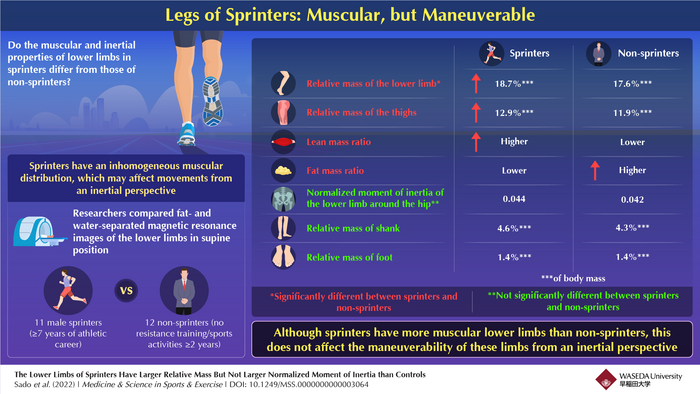 Legs of sprinters: Highly muscular, still man | EurekAlert!