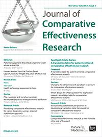 Journal of Comparative Effecti [IMAGE] | EurekAlert! Science News Releases