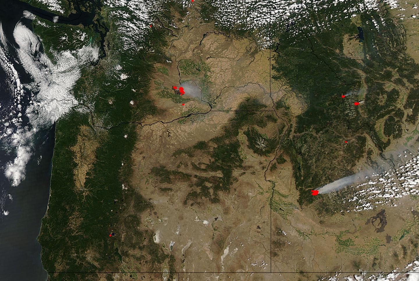NASA Views Pioneer Fire, Idaho | EurekAlert!