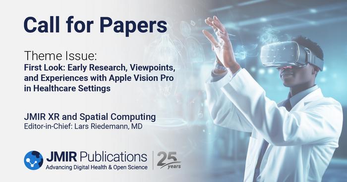 JMIR XR and Spatial Computing is inviting sub | EurekAlert!