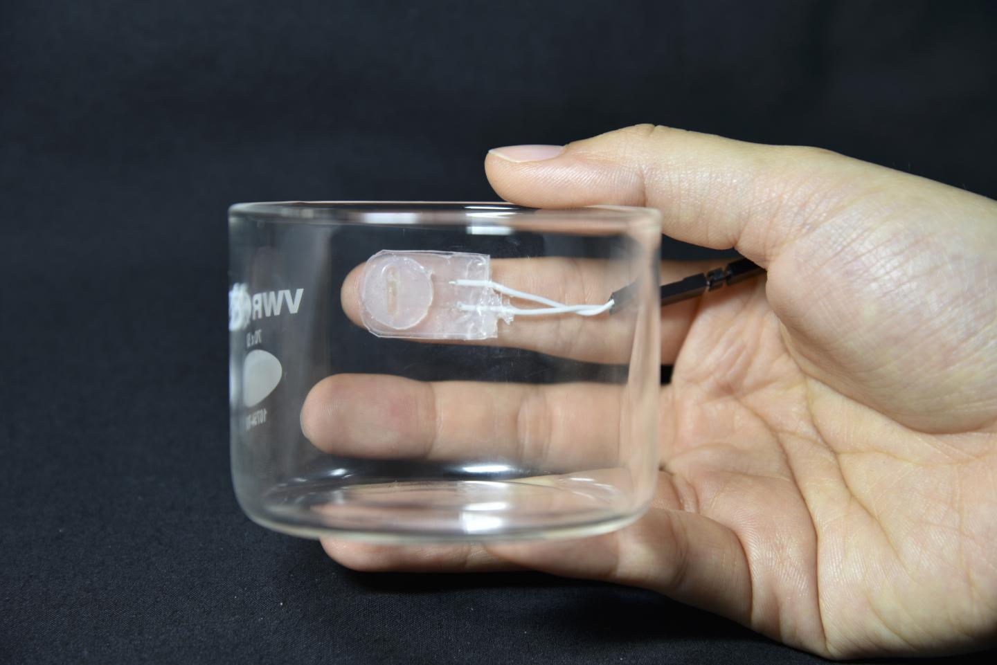 Force Sensor on Hand [IMAGE] | EurekAlert! Science News Releases