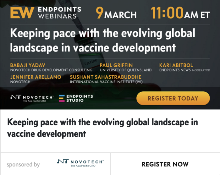 Novotech and Endpoints webinar [IMAGE] | EurekAlert! Science News Releases