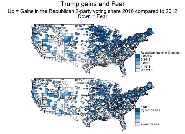 Graph of Trump Gains vs. Regio [IMAGE] | EurekAlert! Science News Releases