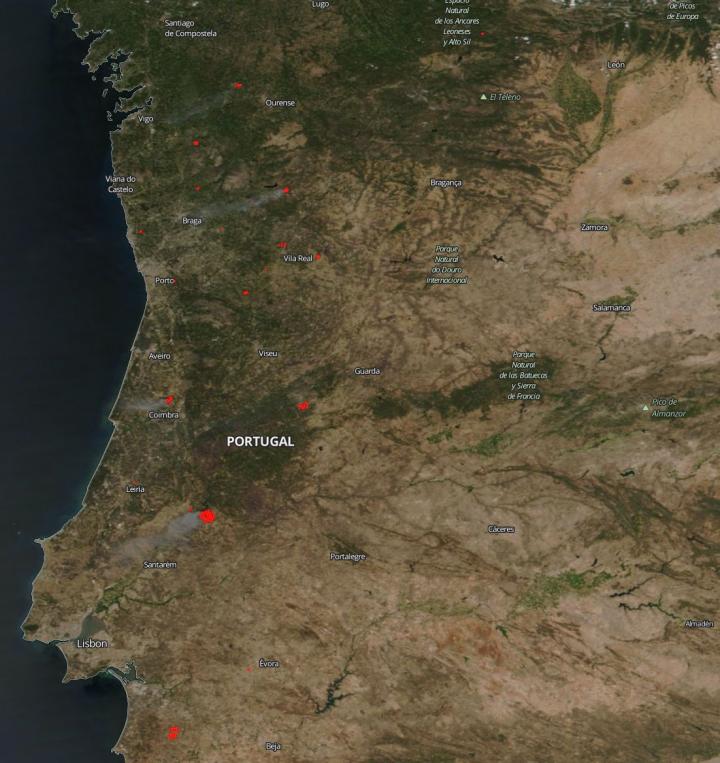 Temperatures Soar in Portugal and New Fires B | EurekAlert!