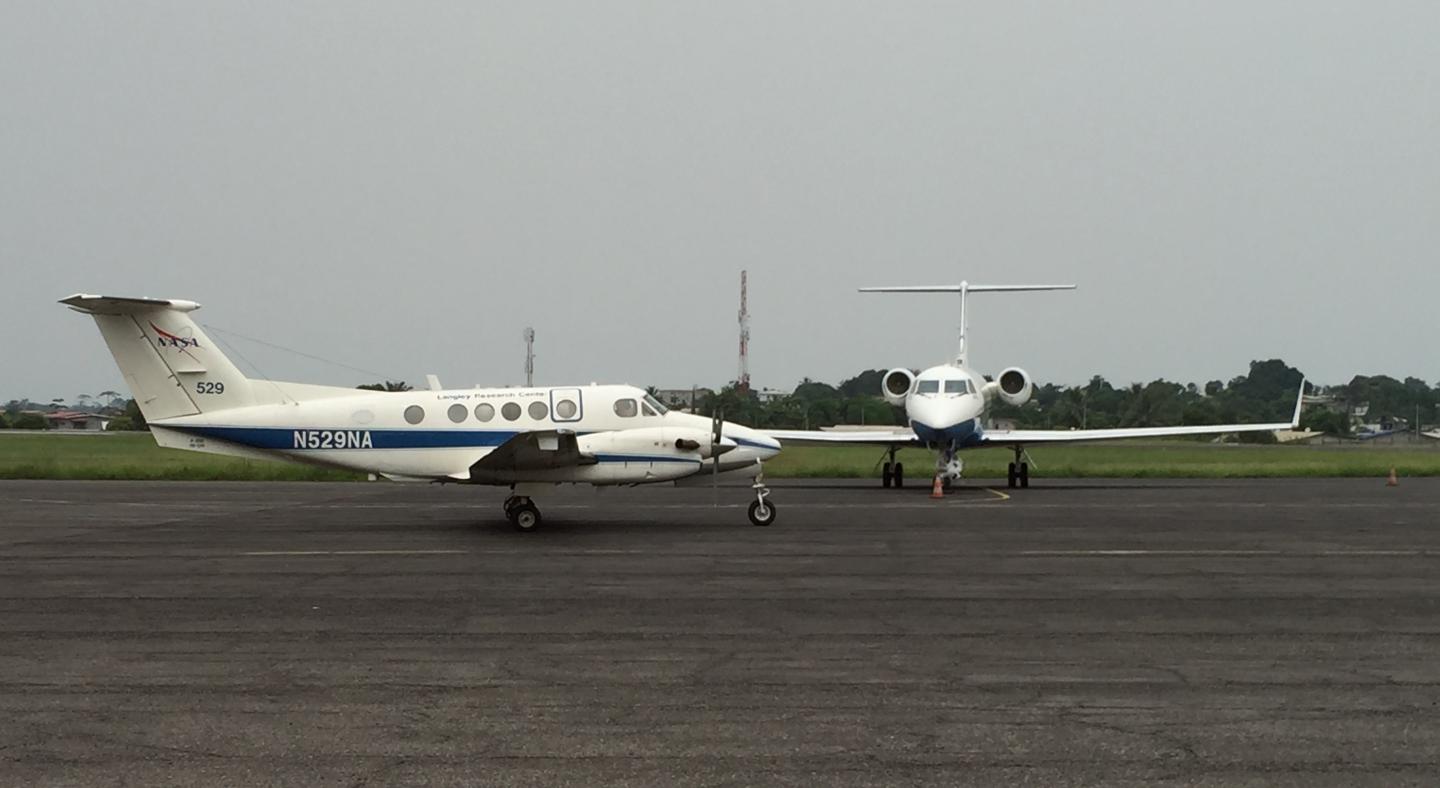 Two NASA AFriSAR Research Airc [IMAGE] | EurekAlert! Science News Releases