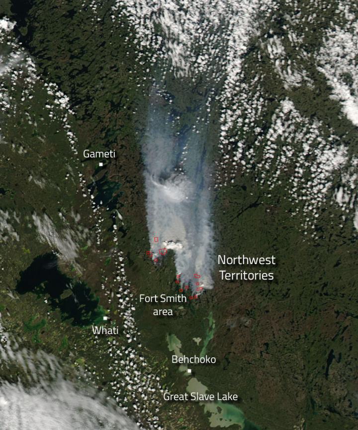 Fires in the Northwest Territories of Canada | EurekAlert!