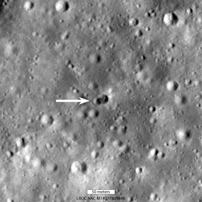 LRO Spots Rocket Impact Site o [IMAGE] | EurekAlert! Science News Releases