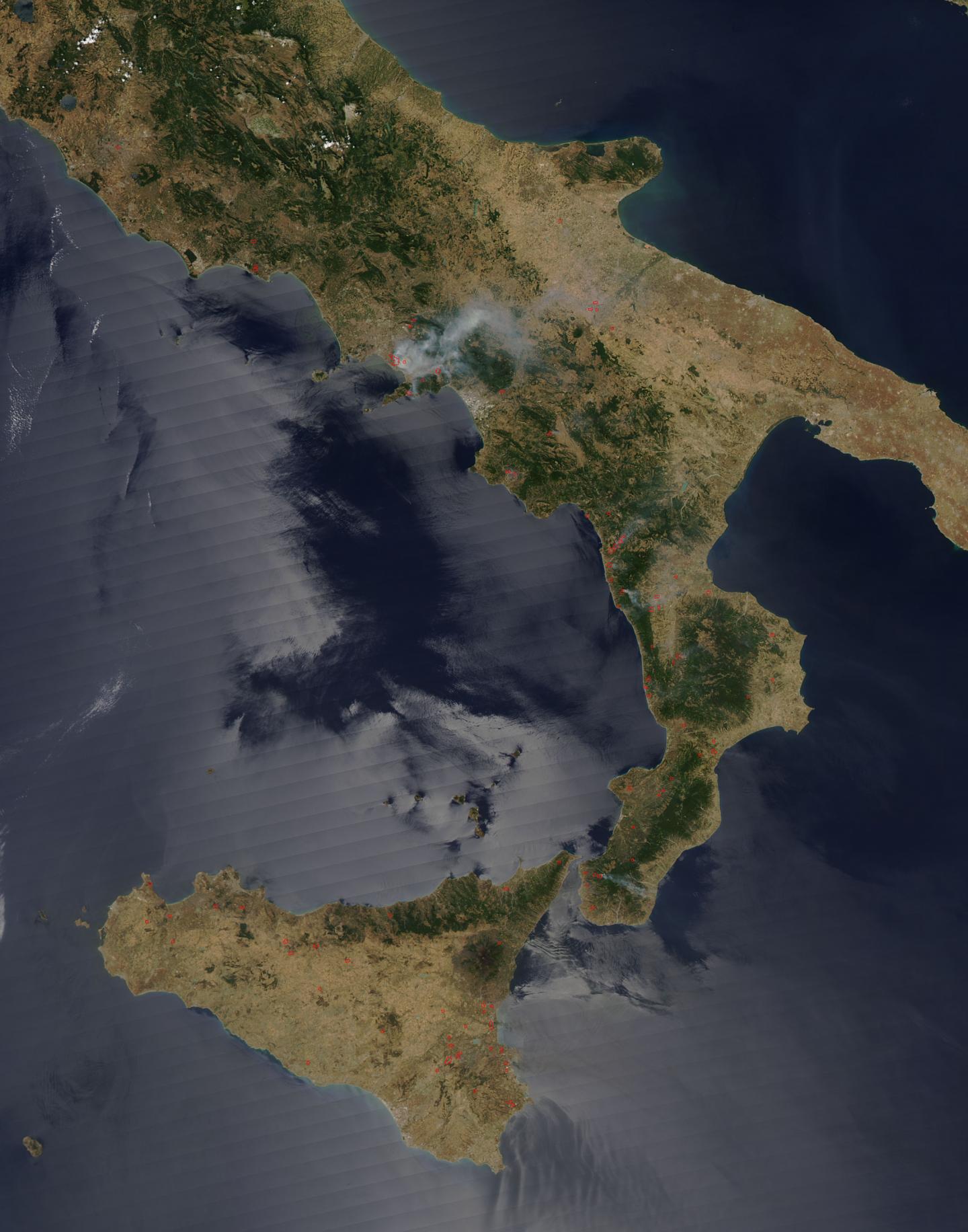 Fires in Southern Italy, Sicily | EurekAlert!