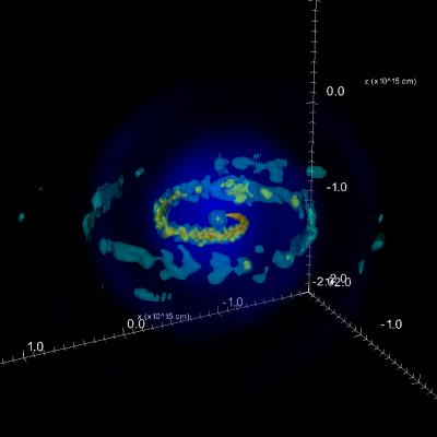 Model of Spiral Shock Waves [IMAGE] | EurekAlert! Science News Releases