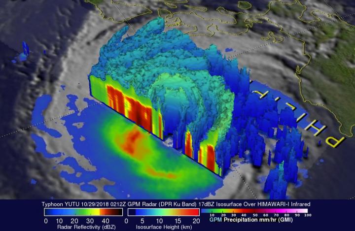 GPM 3-D Image of Yutu [IMAGE] | EurekAlert! Science News Releases